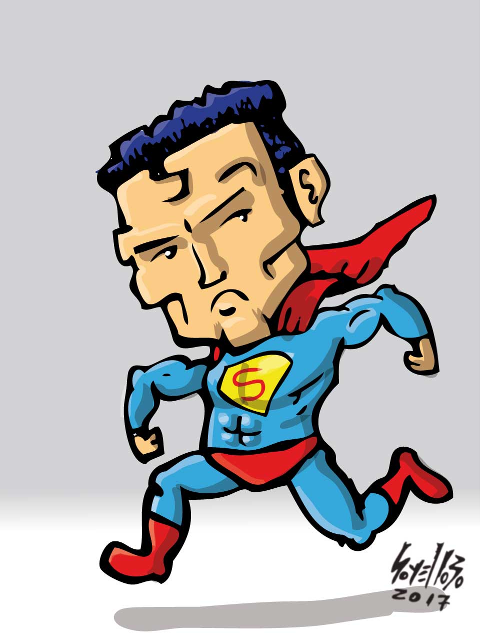 soyellobo: Superman.. running
