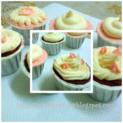 Heyy!! AnnaQawina disini: Red Velvet Cupcakes@Kek Cawan Baldu Merah-Resepi