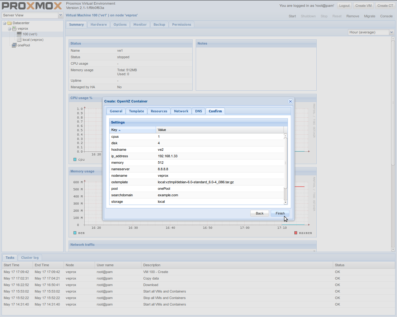 Como instalar y configurar proxmox 2.1 ~ videoJuegos y Open Source