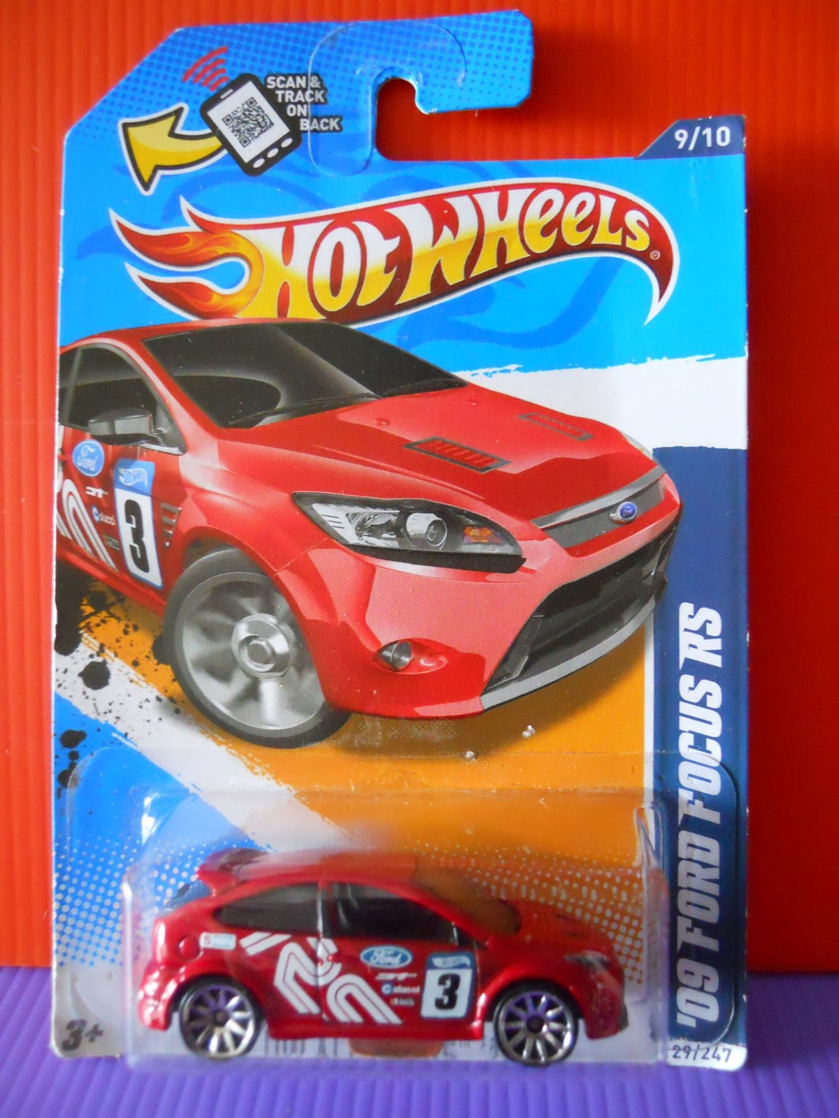 Dexters Diecasts (DexDC): Hot Wheels 2012 #129 ~ '09 Ford Focus RS (red)