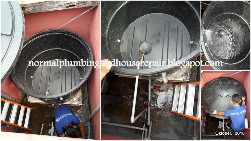 NORMAL PLUMBING: BUMBUNG BOCOR DAN TUKAR TANGKI U5, SHAH ALAM, SELANGOR