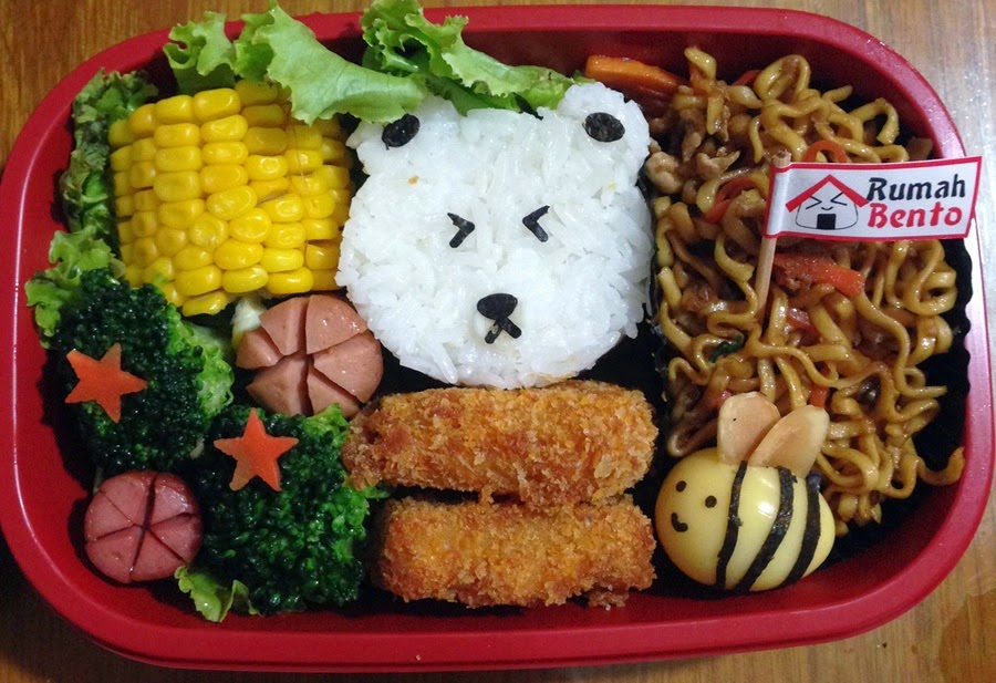 Rumah Bento: Bear Mini Bento Custom