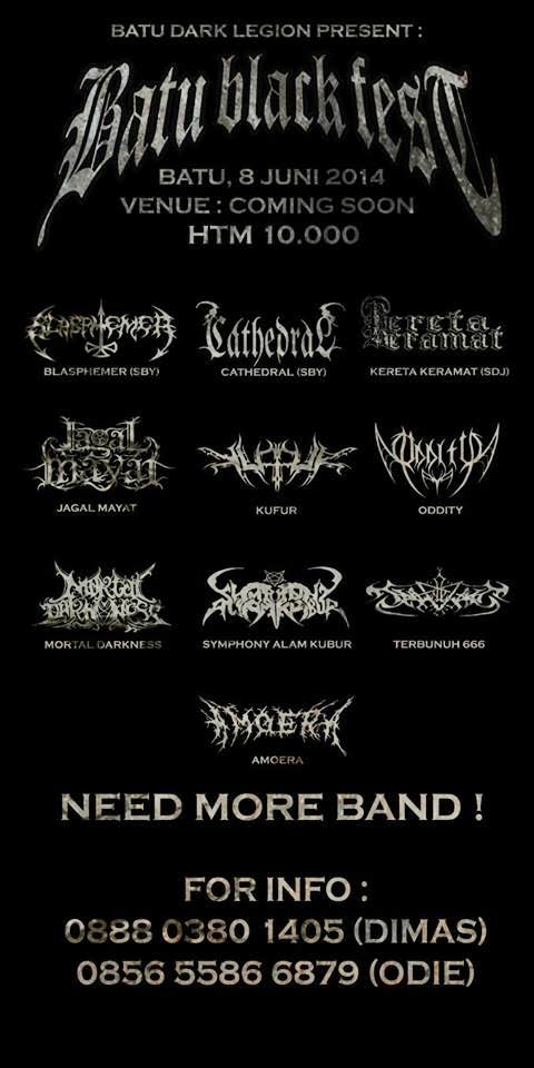 BATU BLACK FEST - Malang Indonesian Underground Music Webzine ...