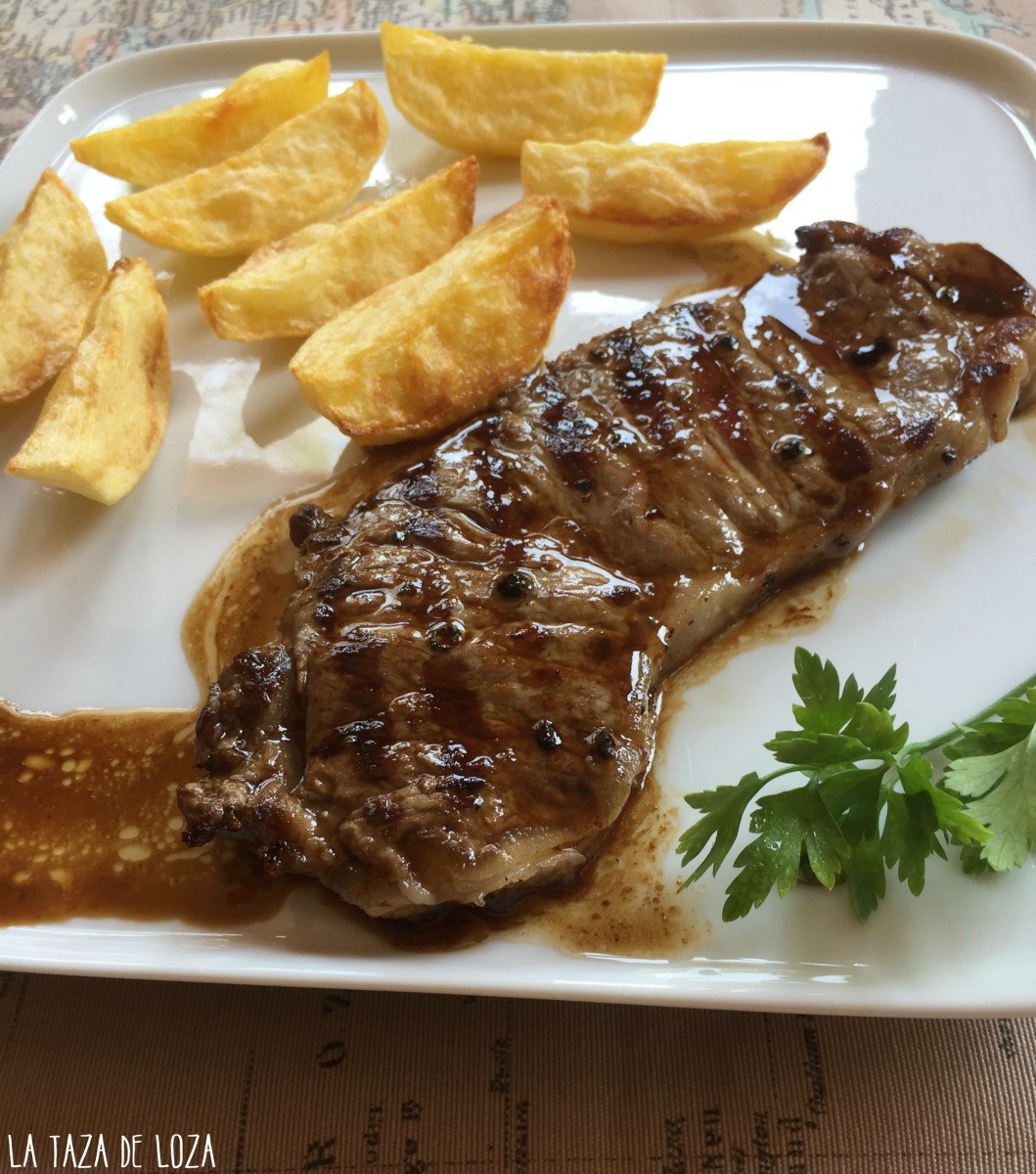 Entrecot con Pimientas de Anthony Bourdain | La Taza de Loza