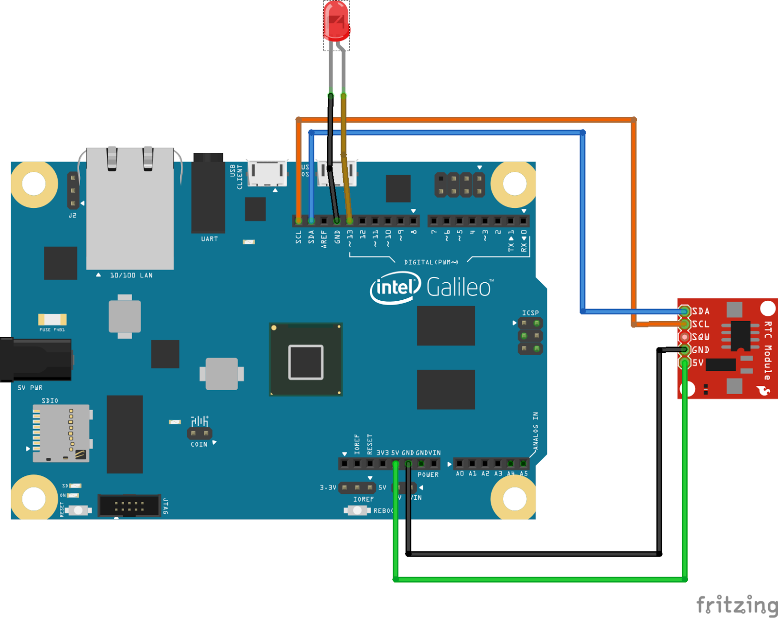 Embedding Windows Success: [Tutorial] Connect a DS1307 RTC to Intel Galileo