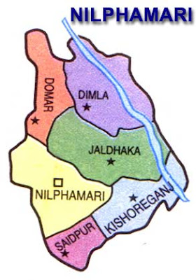 Nilphamari District: Nilphamari District Map