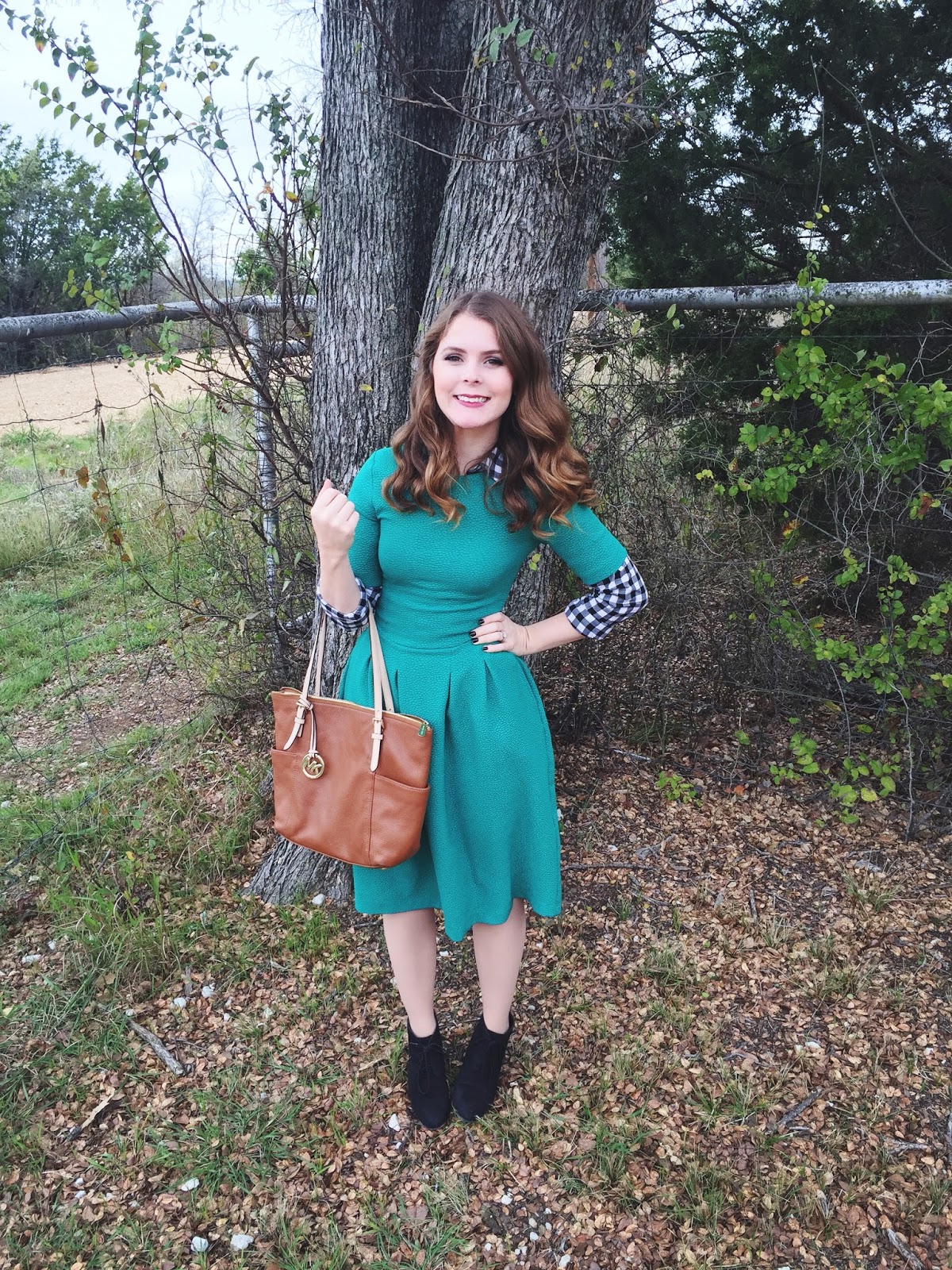 Be Lovely Always: Dress + Button Up