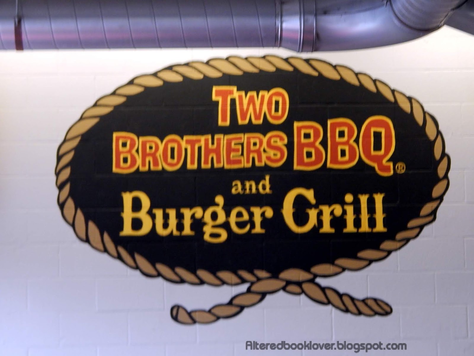 Altered Book Lover: T Stands For Two Brothers BBQ