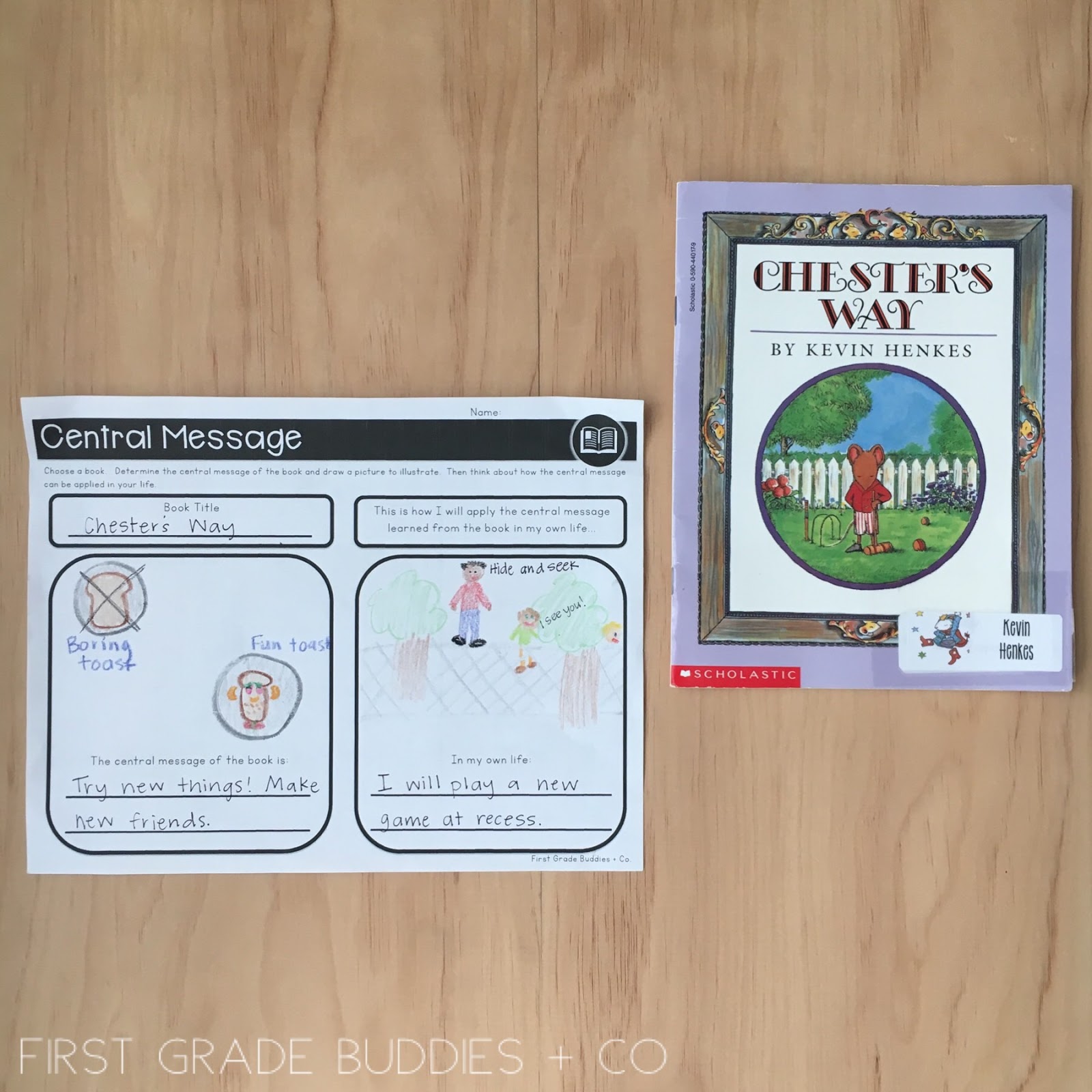 Determining the Central Message (RL 1.2) | First Grade Buddies