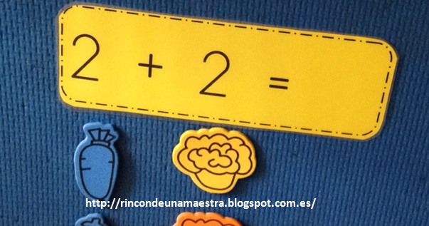 Rincón de una maestra: Tarjetas de sumas