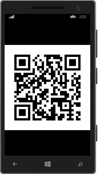 4)Scanning generated QR code: