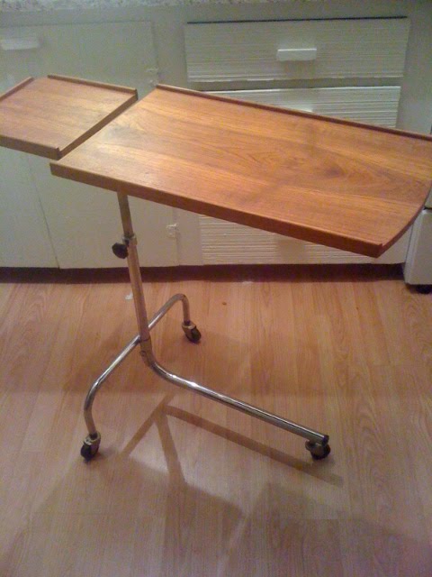 artifact: Vintage Danish Modern Adjustable Writing (Laptop) Table SOLD