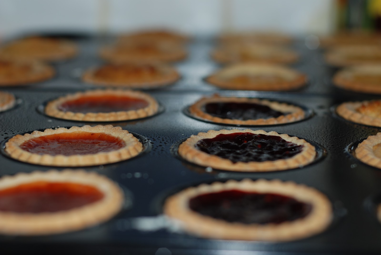 Bitter-Sweet Bakery: Coconut tarts, Lemon Curd tarts and Jam tarts