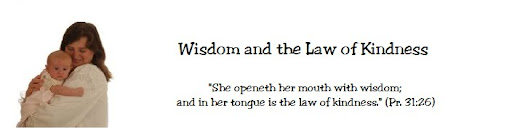 Wisdom...and the Law of Kindness: Reformation Day Skit