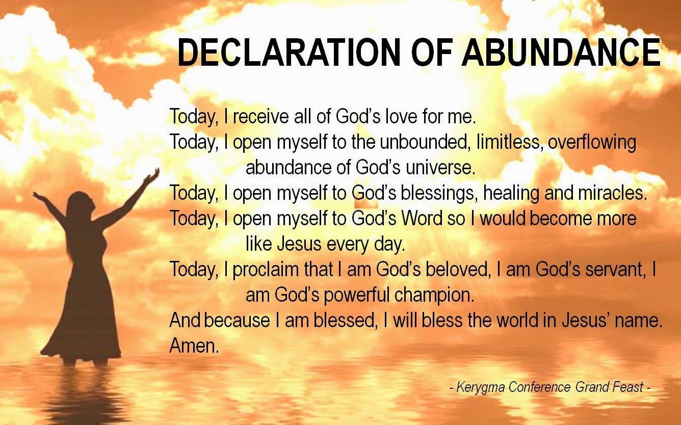 Abundance Prayer