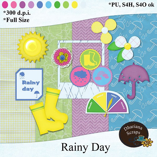 Dhariana Scraps: Rainy Day freebie