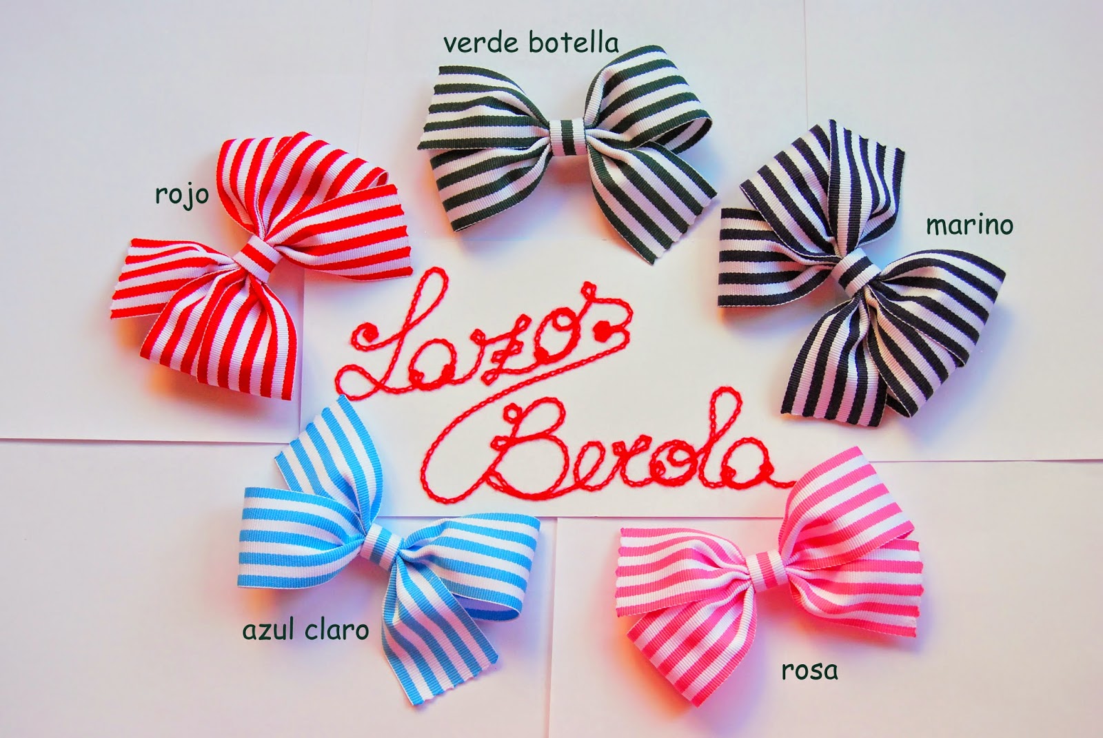 Lazos Berola: Lazos de rayas