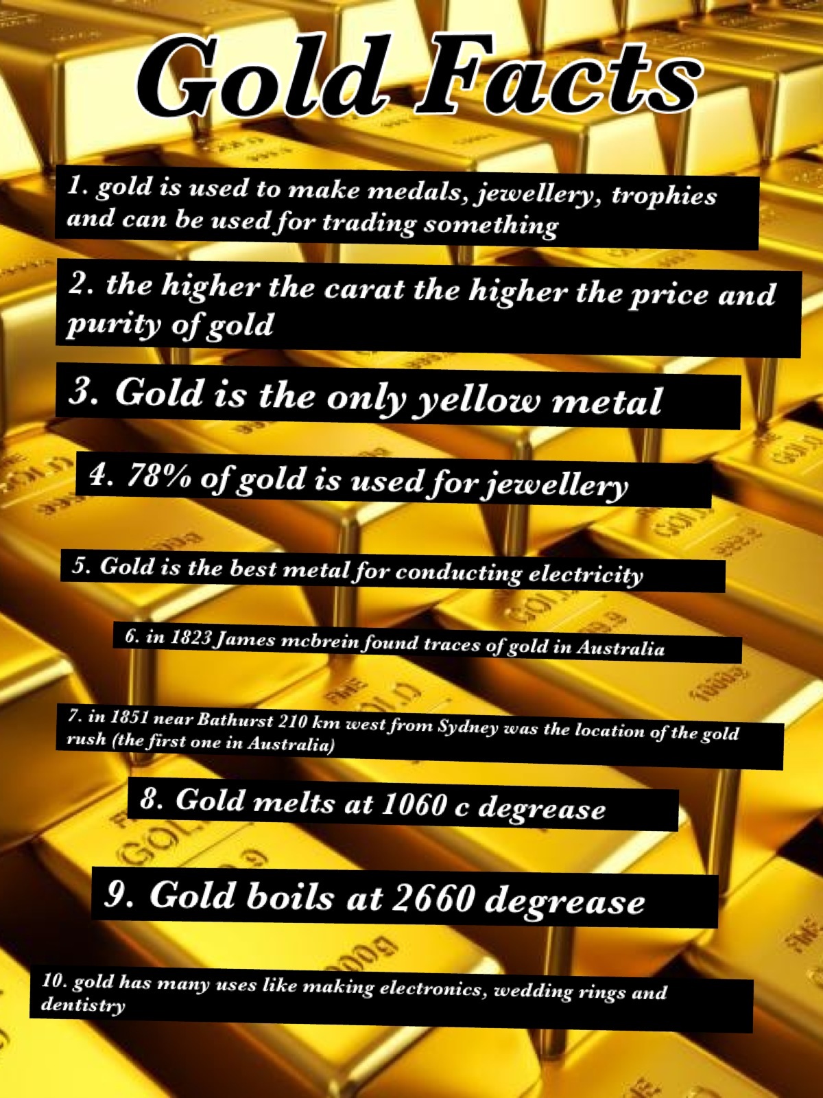 6A 2013: Gold Facts by Ebony