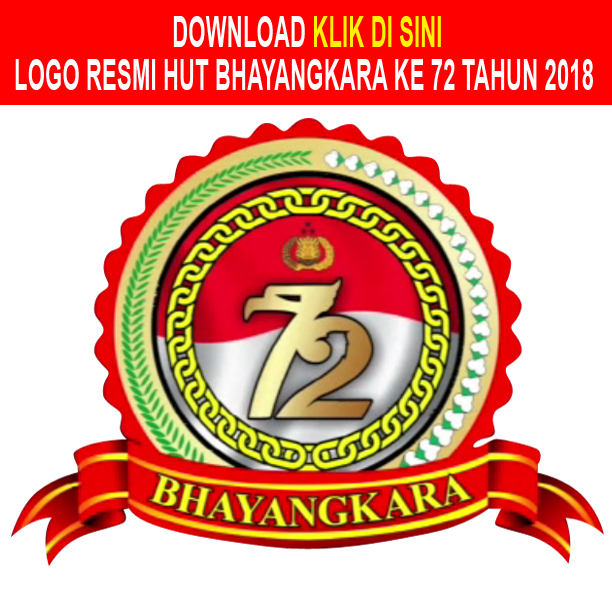 LOGO RESMI HARI BHAYANGKARA 72 TAHUN 2018