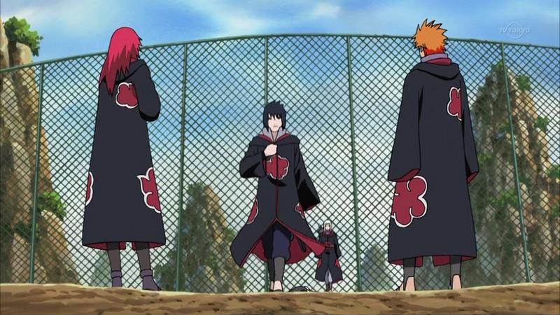naruto vs akatsuki: sasuke with his hawk team,akatsuki.Time sasuke vs ...