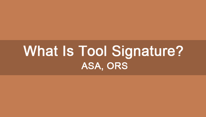 What Is Tool Signature Of Single Point Cutting Tool? ORS and ASA System