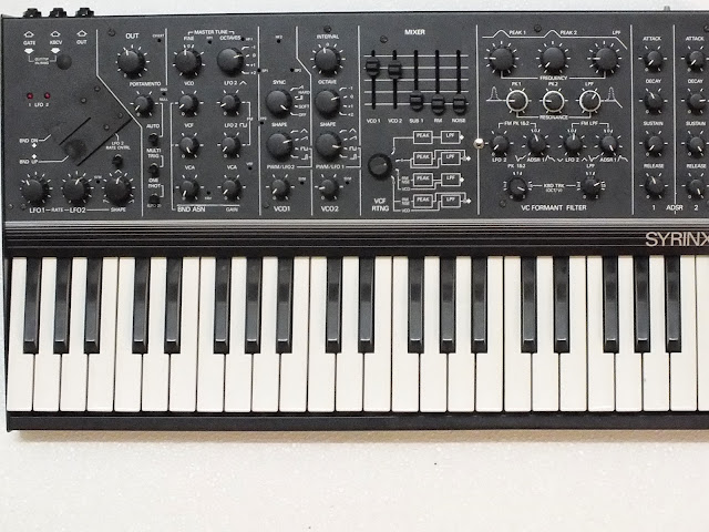 MATRIXSYNTH: ULTRA RARE GRAIL ANALOG SYNTHESIZER SYNTON SYRINX BLACK
