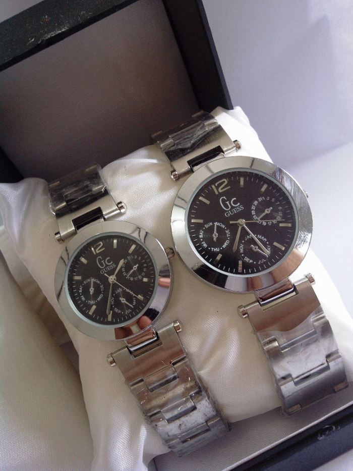 Jual Jam Tangan Couple GC Guess Steel Chrono