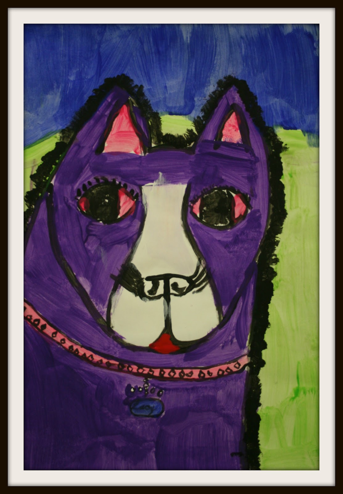 FLYING CRAYONS and other adventures in my elementary art room: BLUE DOG ...