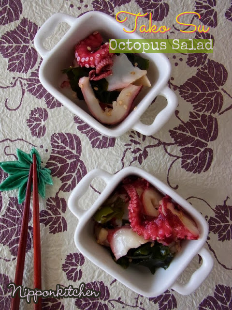 สลัดปลาหมึกยักษ์ (Tako Su たこ酢) - Nipponkitchen