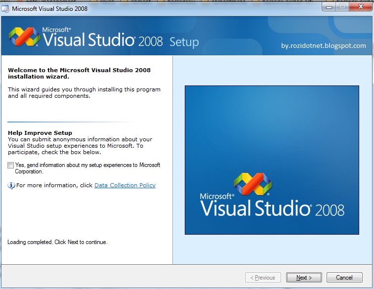 Cara Instal Visual Studio 2008 Express Edition - RoziDotNet