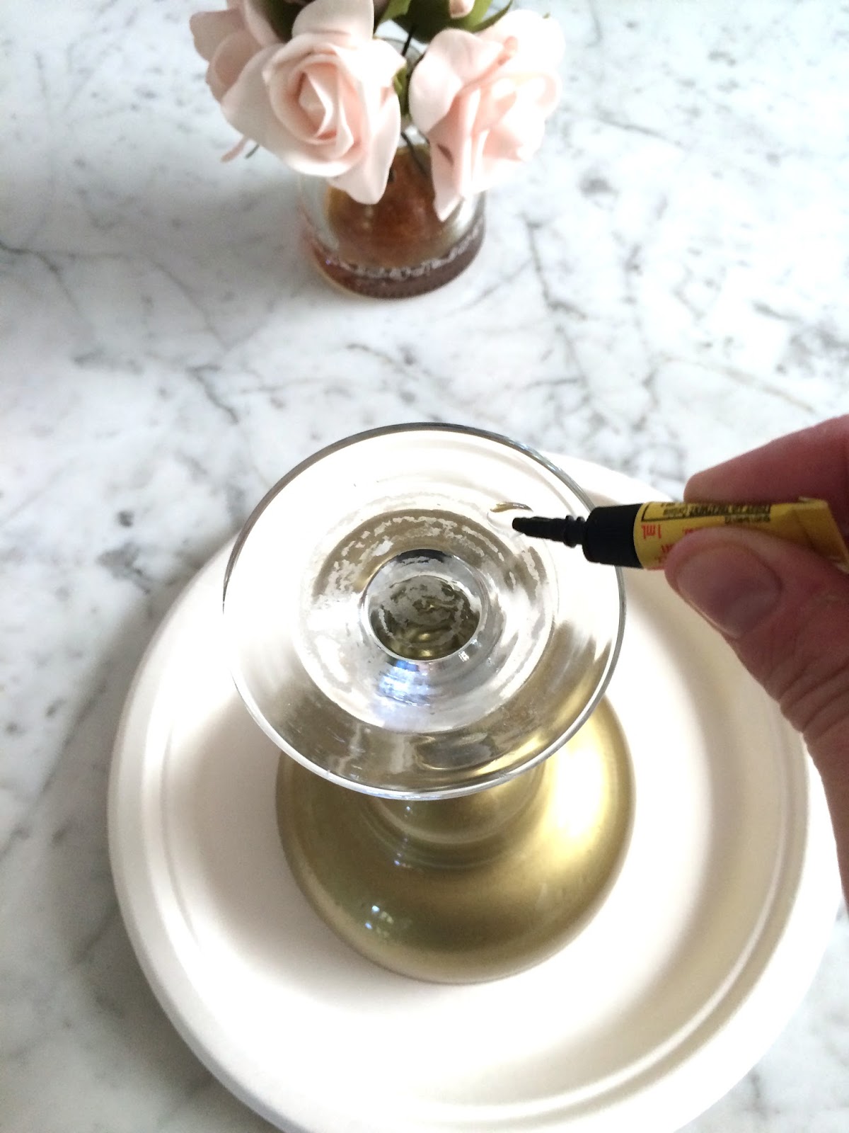 DIY Gold Cake Stand - Harlow & Thistle