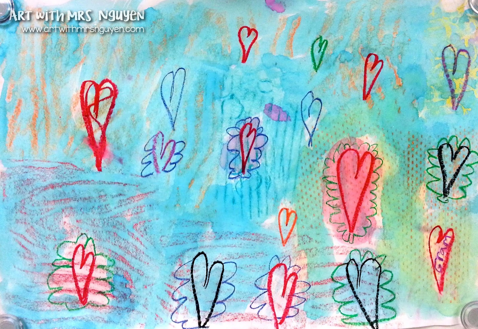 Jim Dine inspired heART (1st) | Art with Mrs. Nguyen