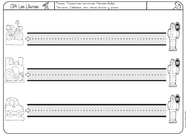 Trabajando en Educación Infantil: 10 fichas para trabajar los trazos ...