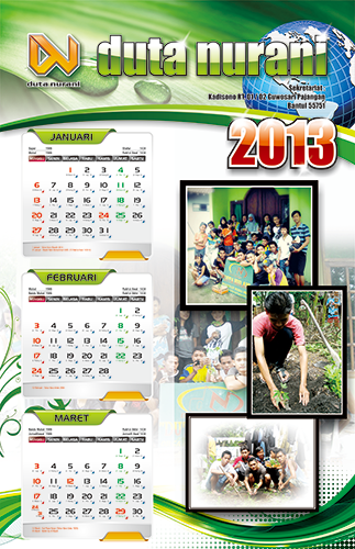 Kalender duta nurani1 | Design lan Cetak online