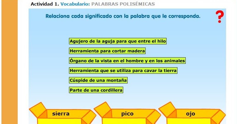 Somos únicos, somos 5ºB.: 6 actividades para trabajar las palabras ...