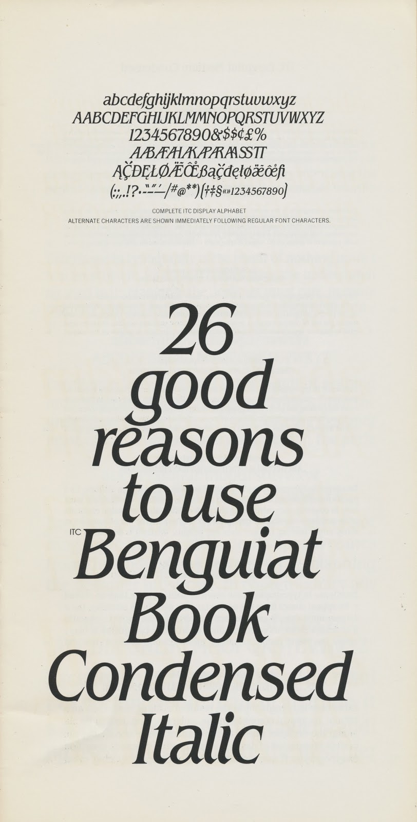 Tenth Letter of the Alphabet: Creator: Ed Benguiat