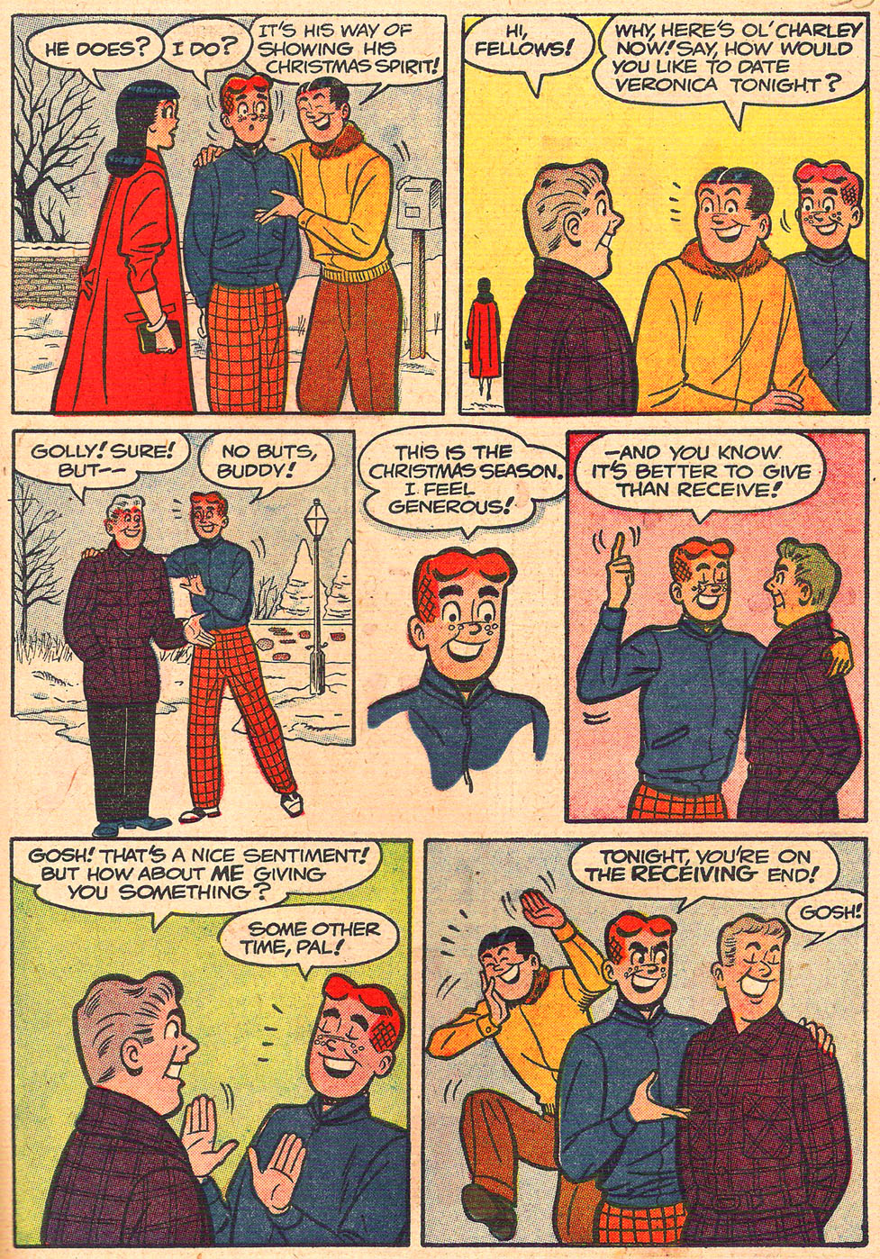 Four-Color Shadows: Archie-Snow Mistake-1959