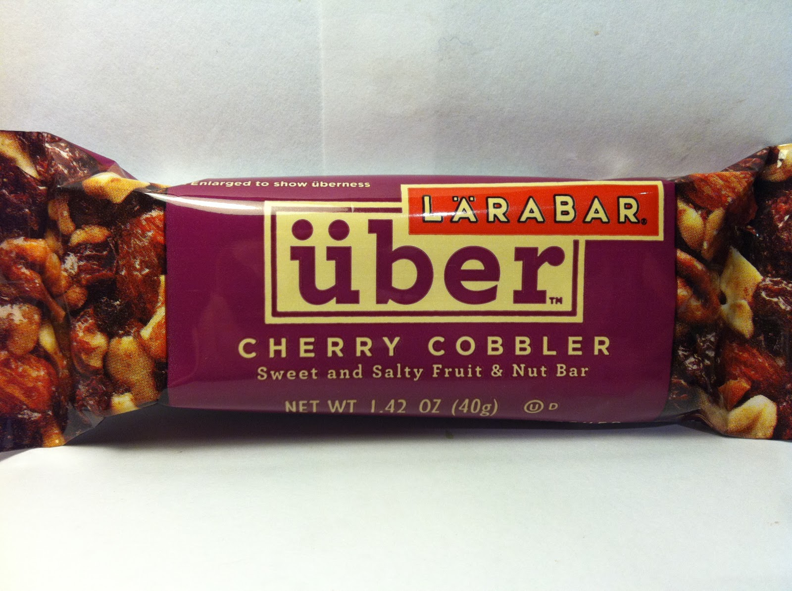 Crazy Food Dude: Review: Larabar Uber Cherry Cobbler Fruit & Nut Bar