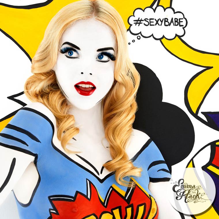 Birds and Girls - A arte de body painting de Emma Hack | Marte é para ...