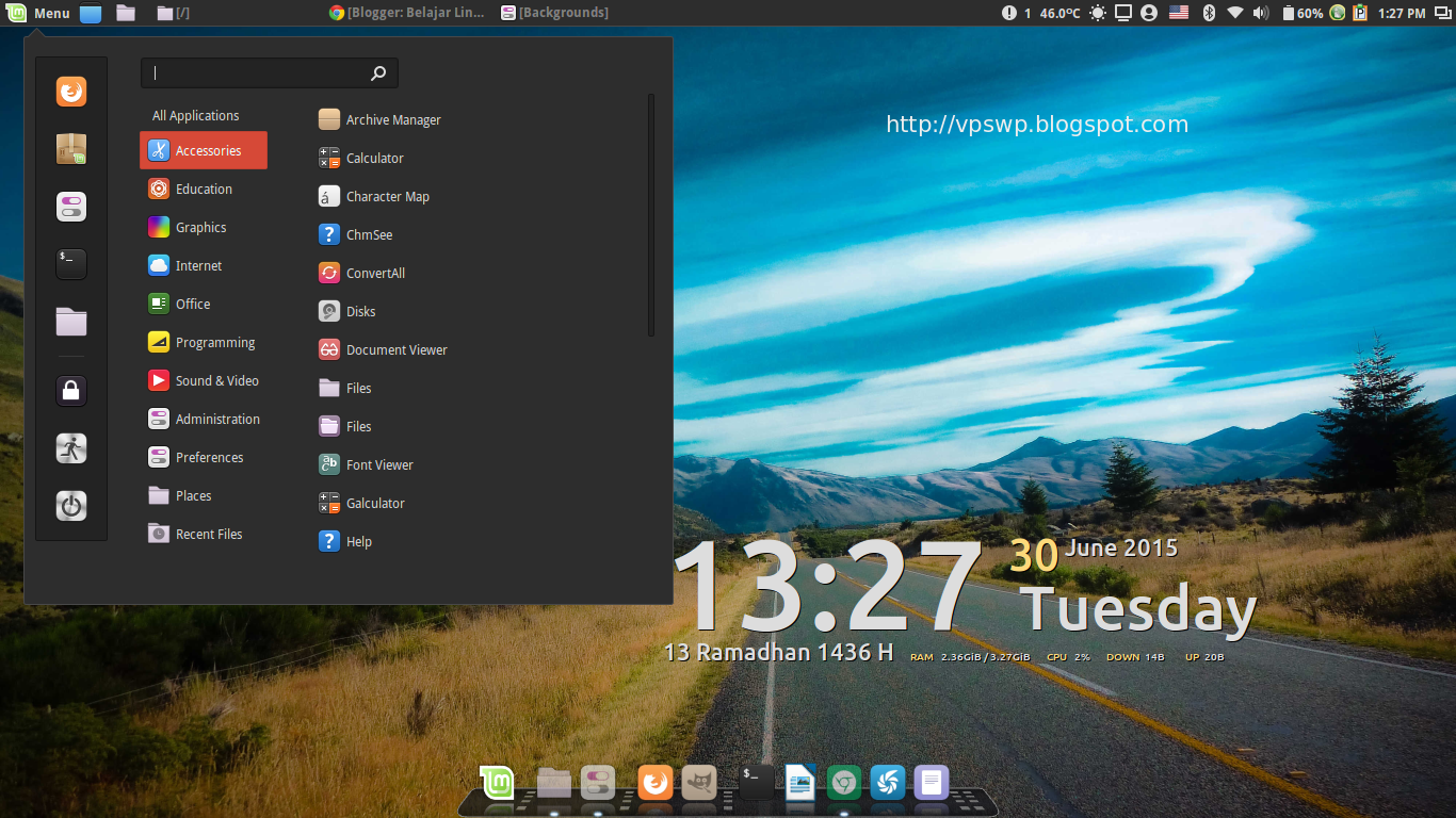 4 Cara Mempercantik Tampilan Linux Mint 17.2 Rafaela