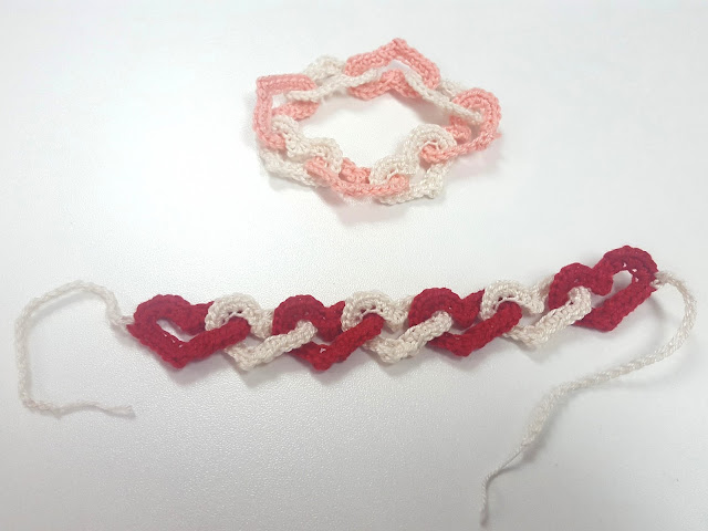 Crochet AF!: Linked Hearts Bracelet