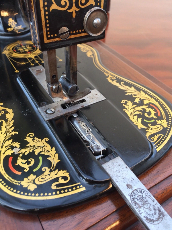 1893 Victorian Farmhouse: Singer Model 12 Hand Crank Sewing Machine - c1886