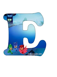 Abecedario de PJ Masks. - Oh my Alfabetos!