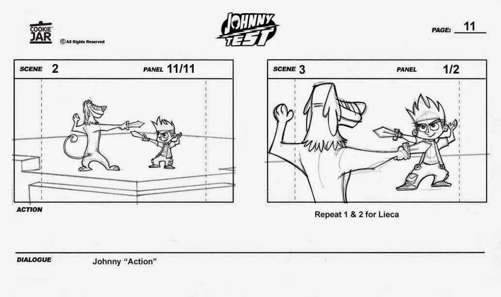 Shane Doyle animation,design,storyboards: StoryBoard- Johnny Test Teaser