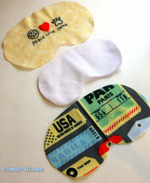 Condo Blues: How to Make a Flannel Sleep Mask