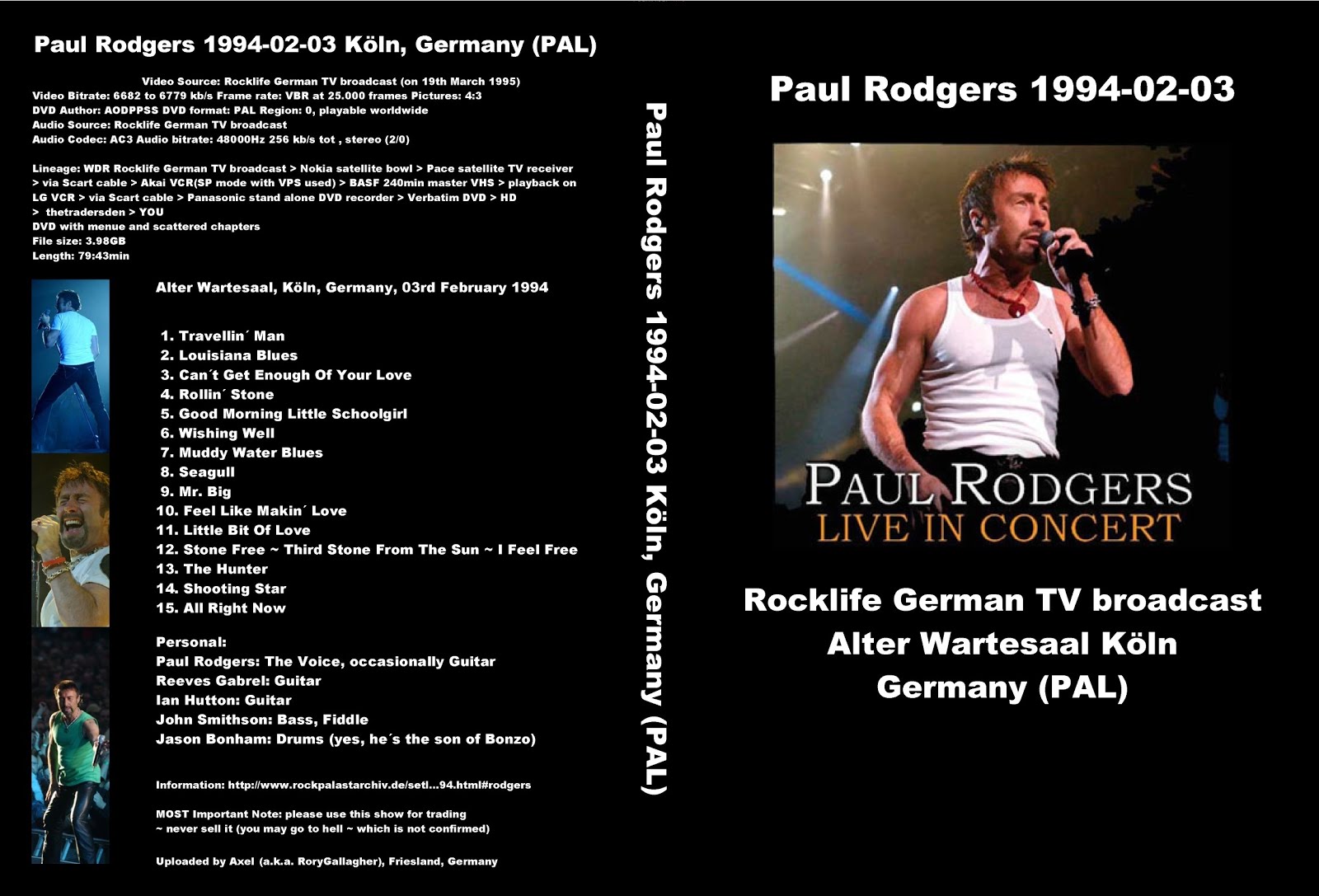 T.U.B.E.: Paul Rodgers - 1994-02-03 - Cologne, DE (DVDfull pro-shot)