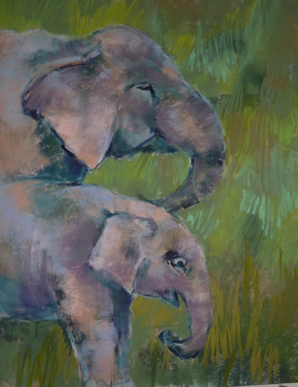 Painting My World: Painting Elephants: Behind the Scenes