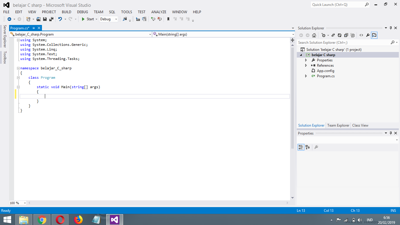Pemrograman: Mengenal Bahasa C#