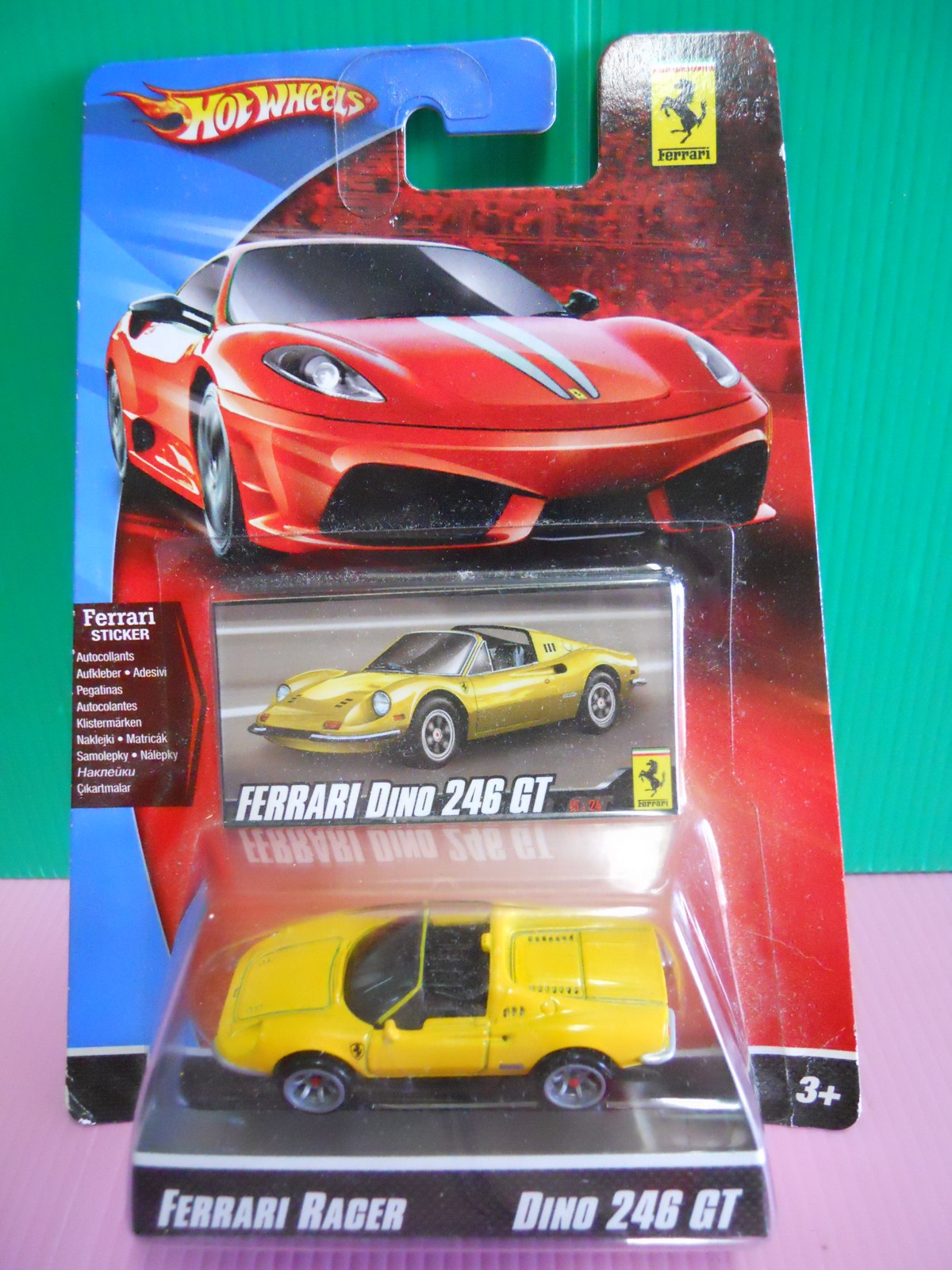 Dexters Diecasts (DexDC): Hot Wheels Ferrari Racer ~ Dino 246 GT (yellow)