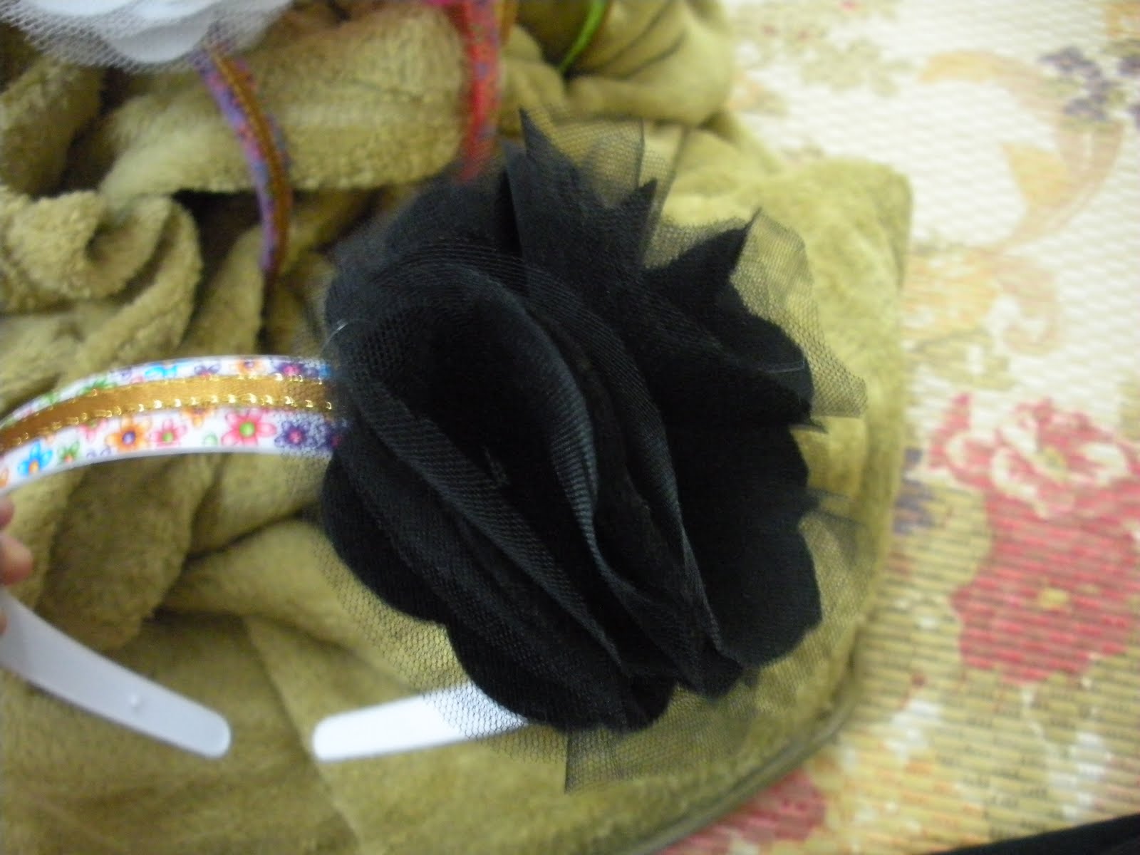 EZA COLLECTION n CRAFT: Kids Scaf...Skaf Rambut Bunga